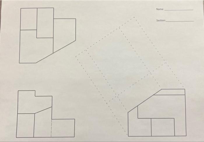 [solved] Create The Auxiliary View For The Engineering Draw