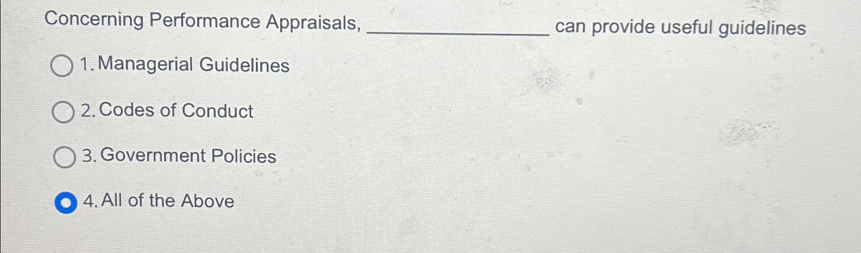 Solved Concerning Performance Appraisals, ﻿can provide | Chegg.com