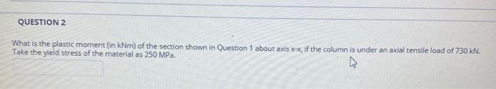 Solved QUESTION 1 Determine the squash load (in kN) for a | Chegg.com
