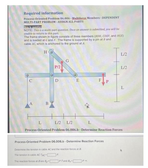 Solved Required information Process-Oriented Problem 06.006 | Chegg.com