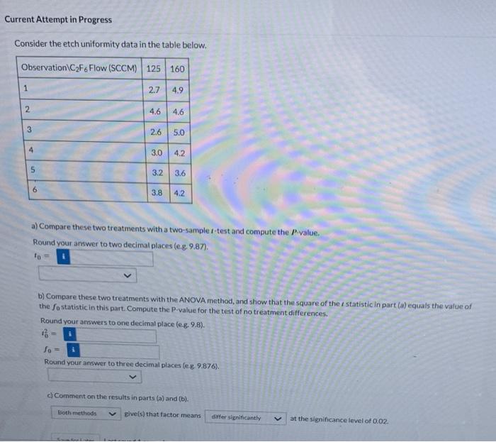 Solved Current Attempt in Progress Consider the etch | Chegg.com