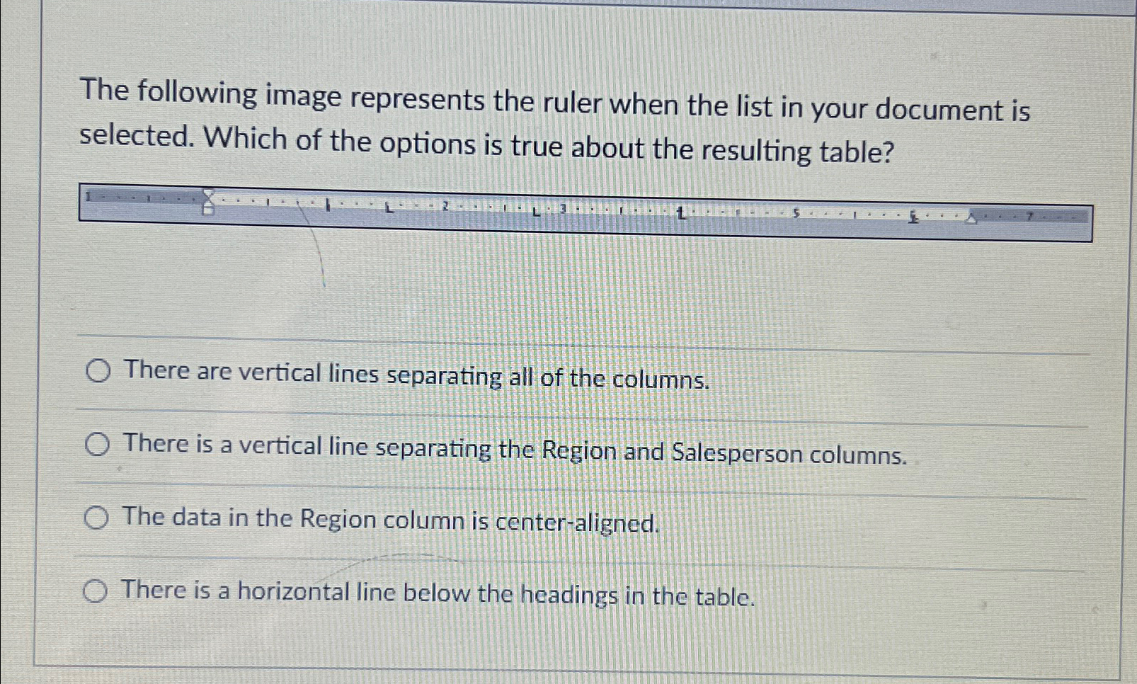 Solved The following image represents the ruler when the | Chegg.com