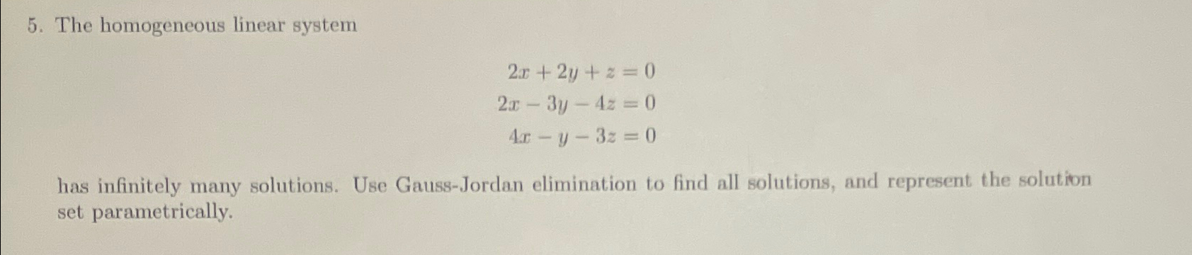 Solved The homogeneous linear | Chegg.com