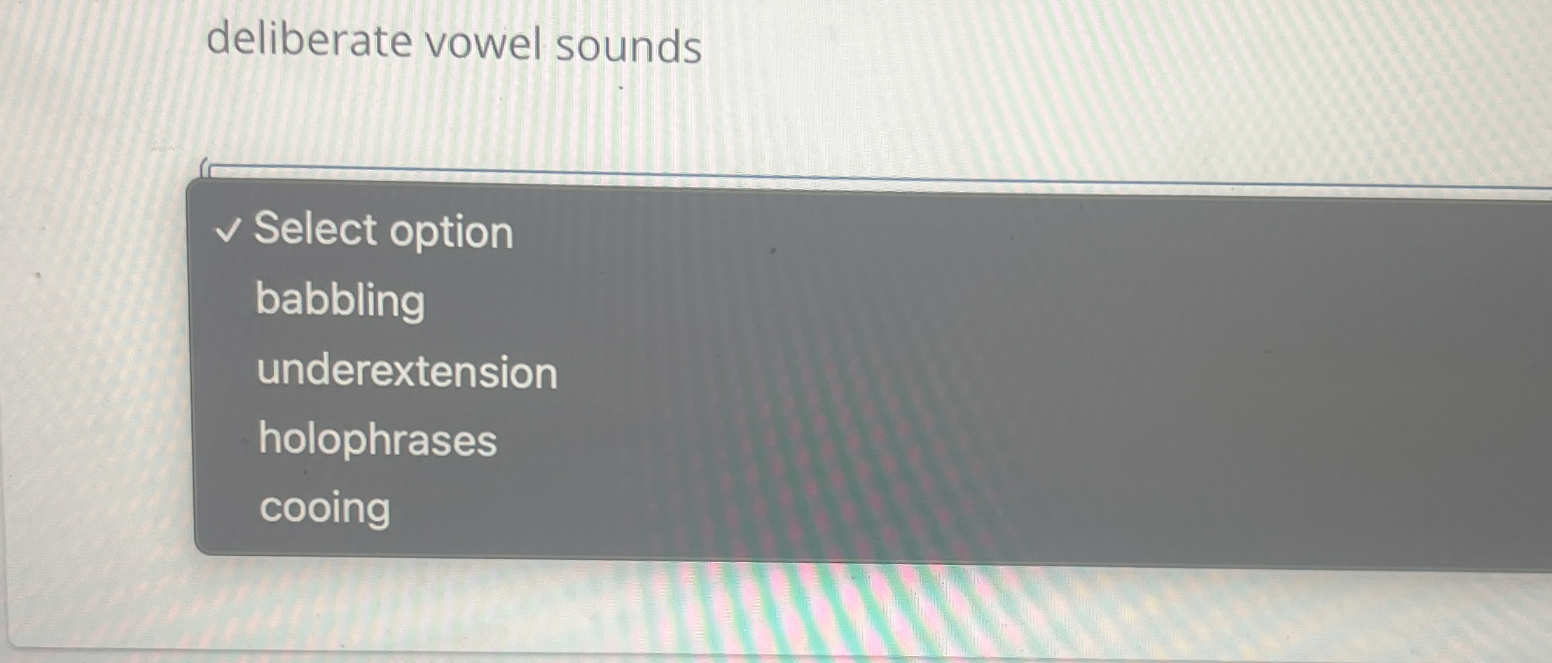 Solved deliberate vowel sounds ﻿Select | Chegg.com