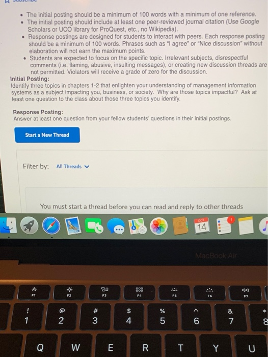 Solved • The initial posting should be a minimum of 100 | Chegg.com