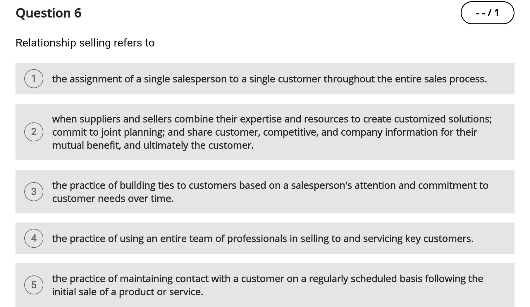 Solved In personal selling, a is an individual who wants a | Chegg.com