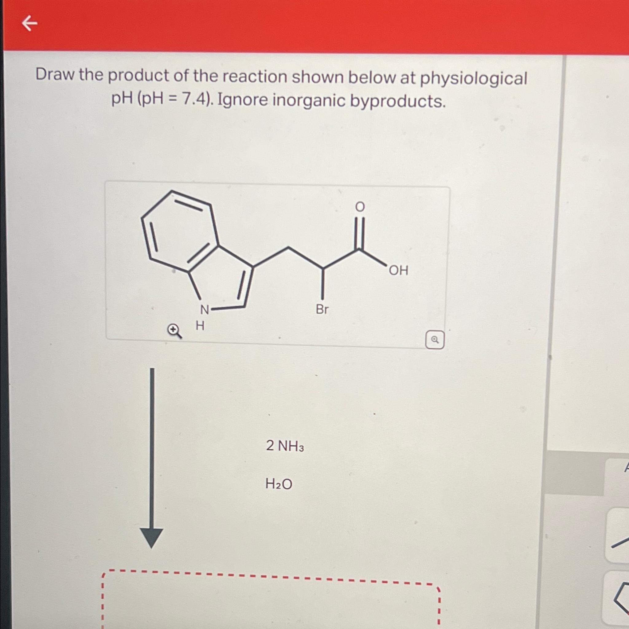 Solved Draw the product of the reaction shown below at | Chegg.com
