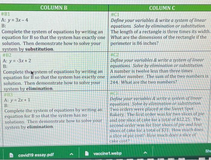 Solved answer b1,b2,b3,c1,c2,c3 showing work . need all 6 | Chegg.com