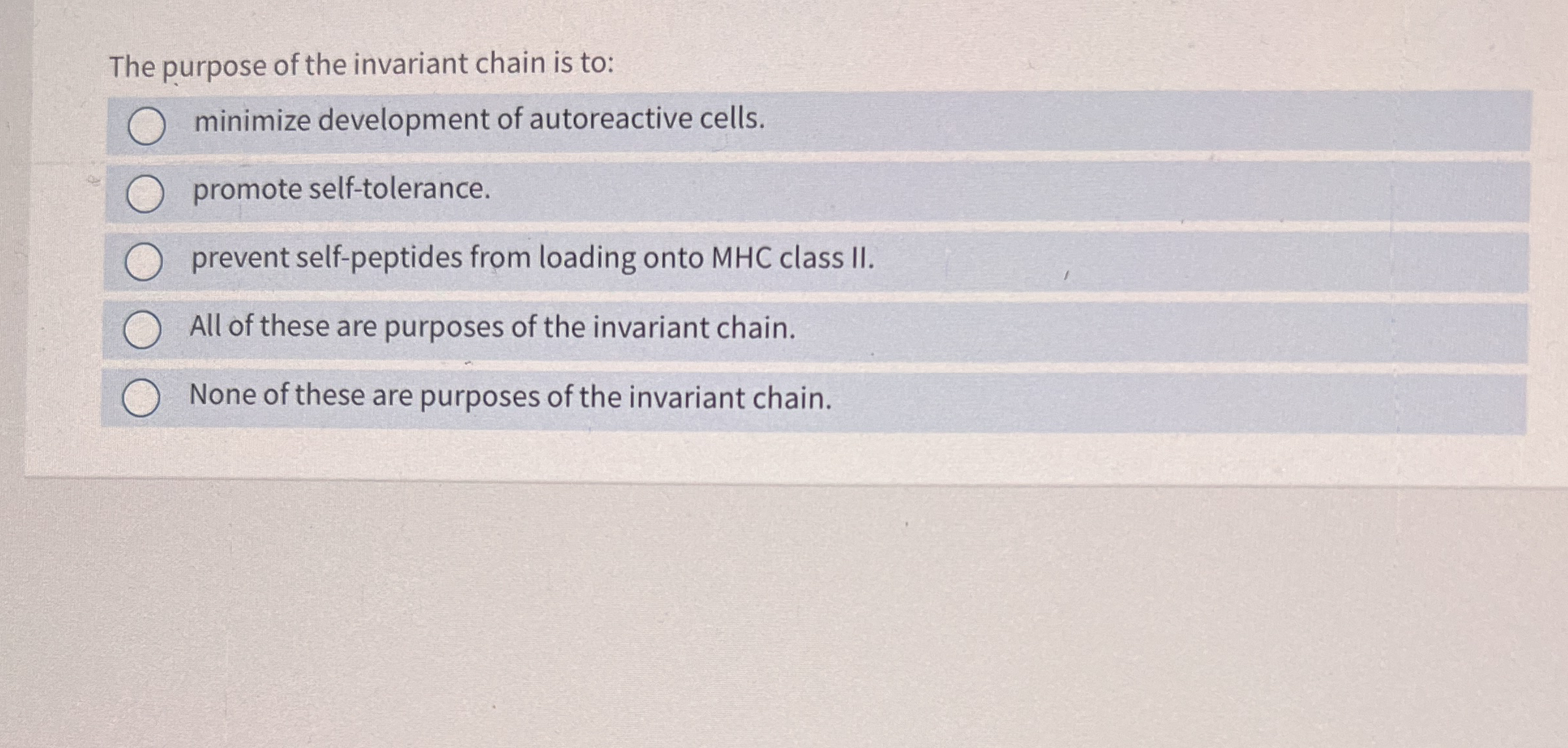 Solved The purpose of the invariant chain is to:minimize | Chegg.com