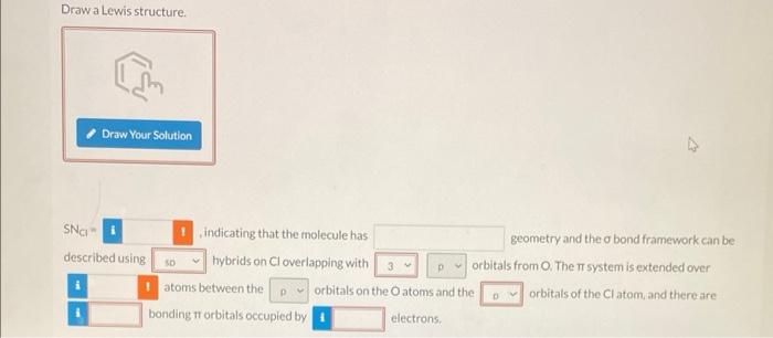 Solved Draw a Lewis structure.Determine the Lewis structure | Chegg.com