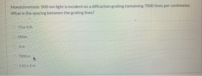 Solved Monochromatic 500 nm light is incident on a | Chegg.com