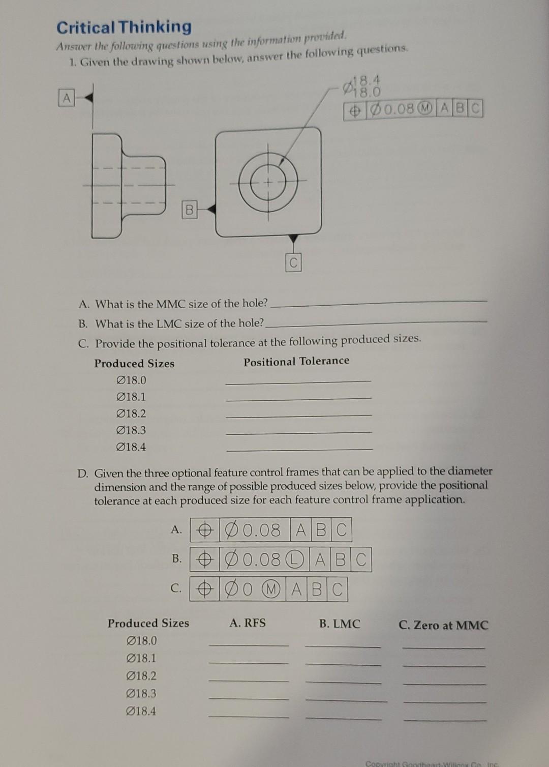 Solved Critical Thinking Answeer the following questions | Chegg.com