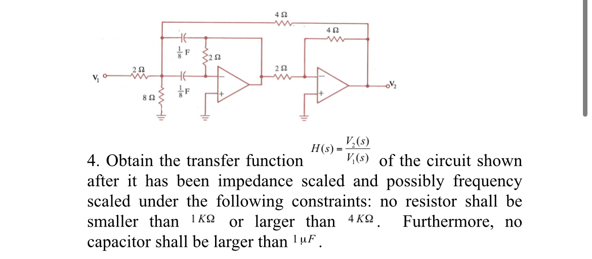 Show full work. Obtain the transfer function | Chegg.com