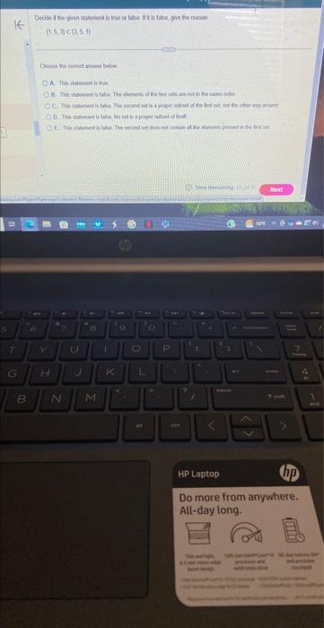 Solved (1,5,3)∈[1,5,1} Cropse to cence anwir below A. | Chegg.com