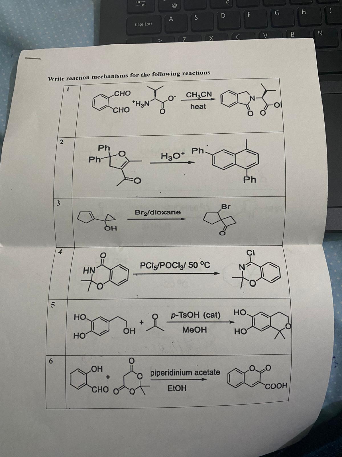 Write a suitable mechanism for each of the | Chegg.com