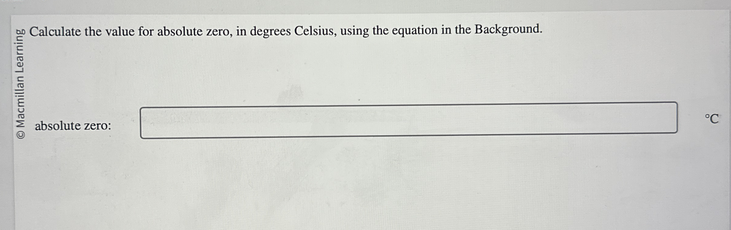 Solved Calculate the value for absolute zero, in degrees | Chegg.com