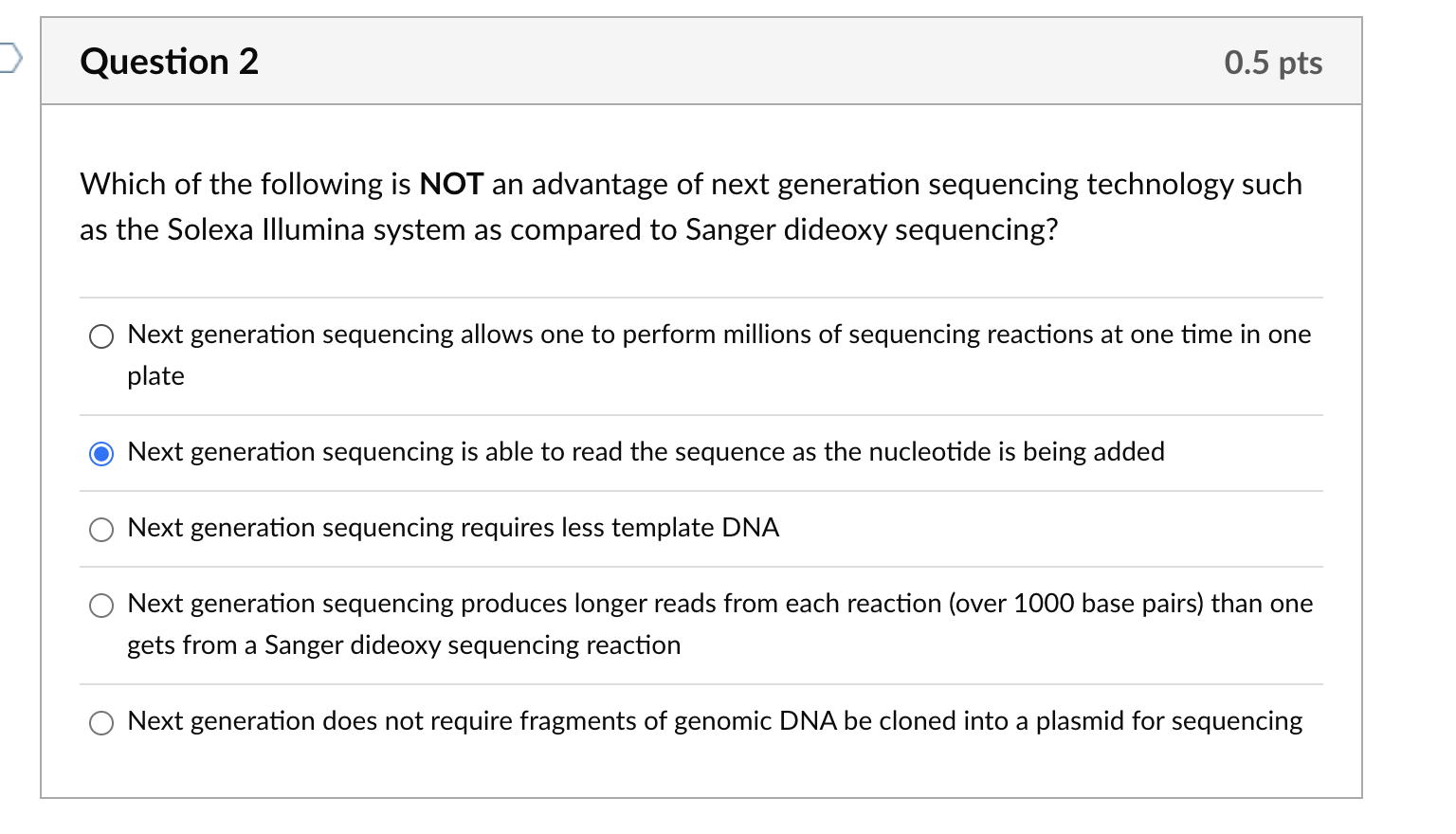 Solved Question 2Which of the following is NOT an advantage | Chegg.com