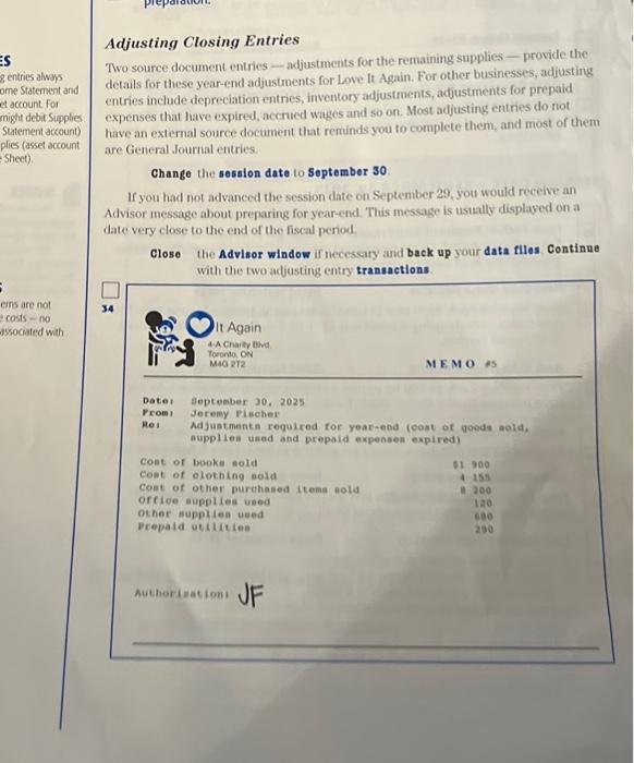 Solved Adjusting Closing Entries Two source document entries | Chegg.com