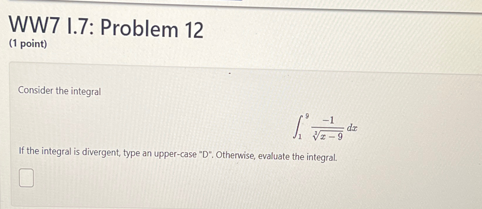 Solved WW7 I.7: Problem 12(1 point)Consider the | Chegg.com Solved WW7 I.7: Problem 12(1 point)Consider the | Chegg.com