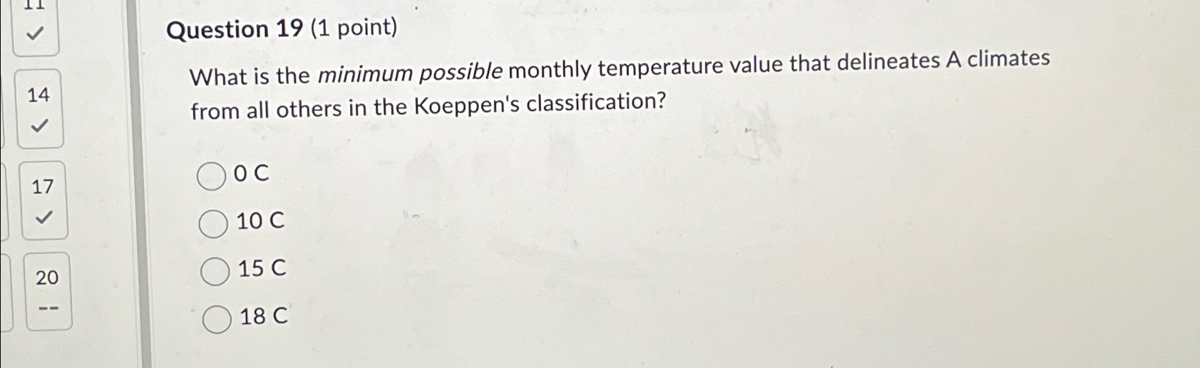 Solved Question 19 (1 ﻿point)What is the minimum possible | Chegg.com