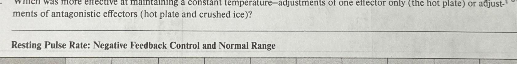 Solved ments of antagonistic effectors (hot plate and | Chegg.com