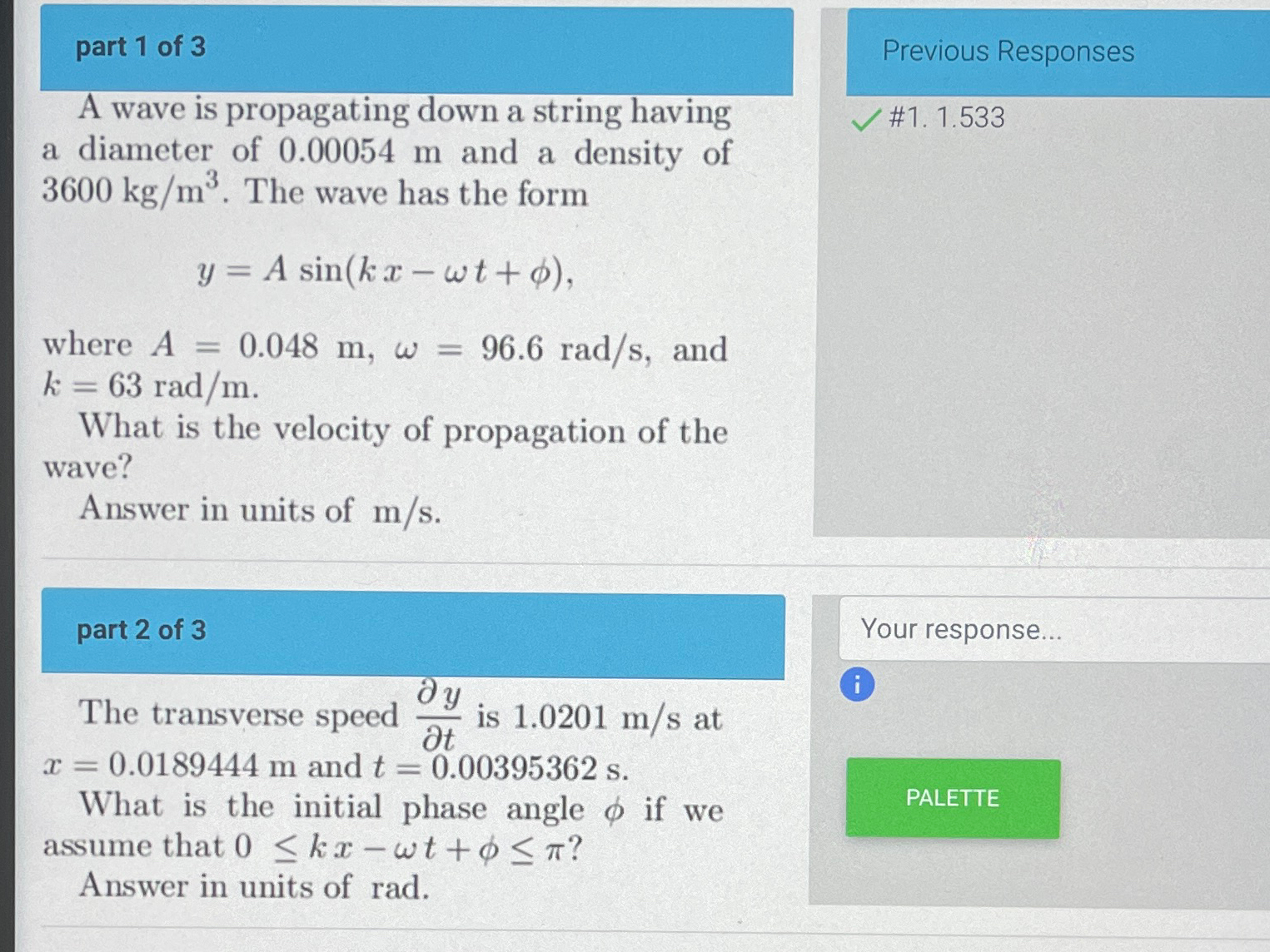 Solved I need help on part 2 ﻿please | Chegg.com