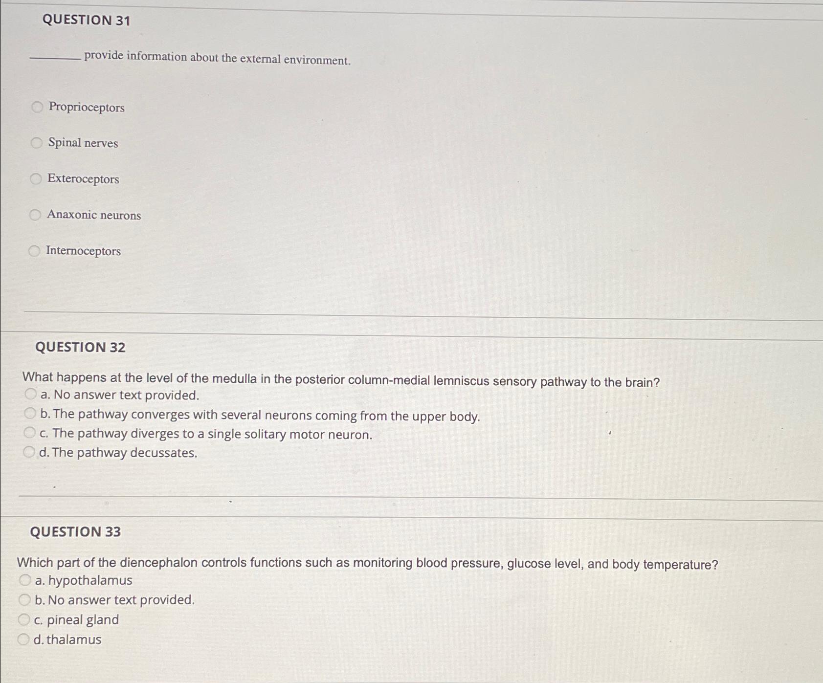 Solved QUESTION 31provide information about the external | Chegg.com