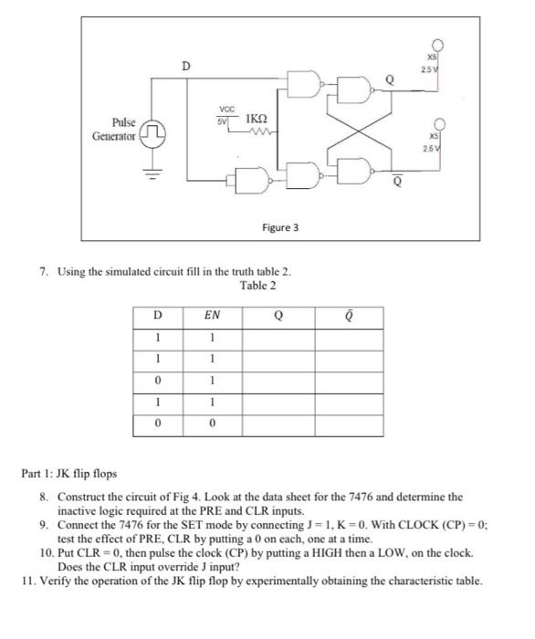 Solved OBJECTIVE: • To become familiar with flip-flops. • To | Chegg.com