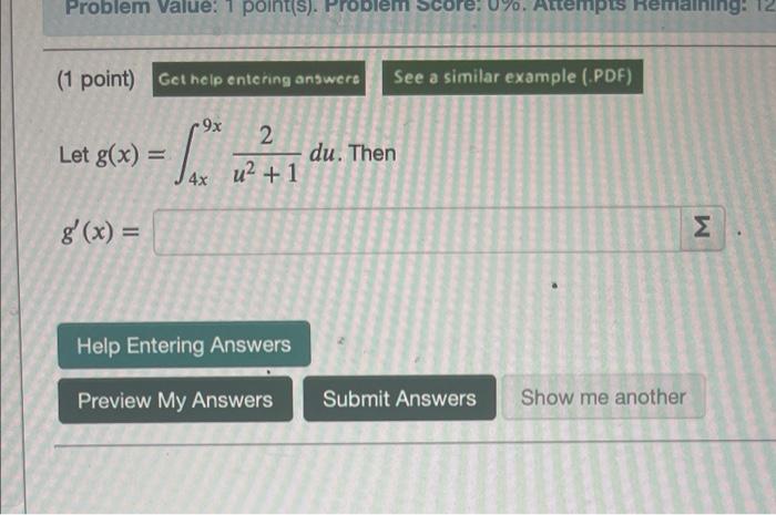 Solved Hw26-4.3-Fundamental-Theorem: Problem Value: 1 | Chegg.com