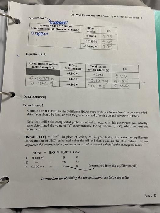 Ci6 What Factors Affect the Reactivity of Acldst | Chegg.com
