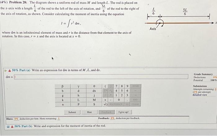 Solved solve part a and b(4%) Problem 28: The diagram shows | Chegg.com