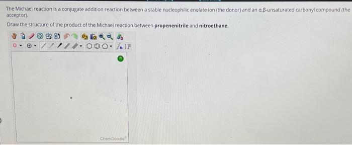 Solved acceptor). Draw the structure of the product of the | Chegg.com