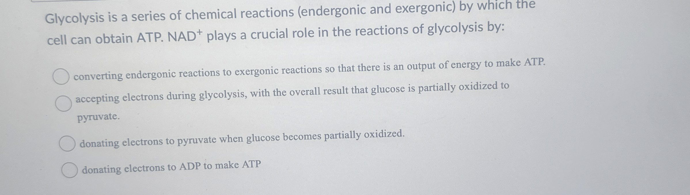 Solved Glycolysis is a series of chemical reactions | Chegg.com