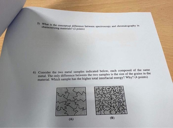 Solved 5) What is the conceptual difference between | Chegg.com