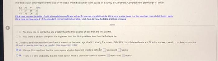 Solved Critical Correlation Coefficient Values for Normal | Chegg.com