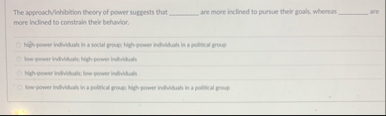 Solved The approach/mibition theory of power suggests that | Chegg.com