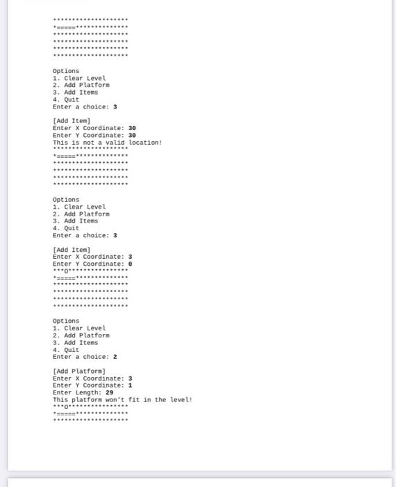 Solved Assignment 5C: Level Map Creator. There are a variety | Chegg.com