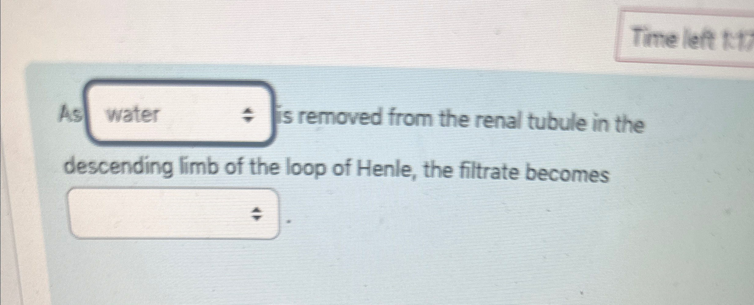 Solved As ﻿is removed from the renal tubule in the | Chegg.com