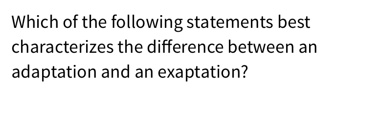 Solved Which of the following statements best characterizes | Chegg.com