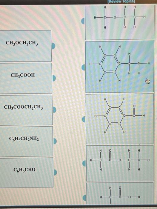 Solved Pice н Н 0-н Н Н CH3COCHE -Н CH3CH2OH CH3CH2NH2 0-н | Chegg.com
