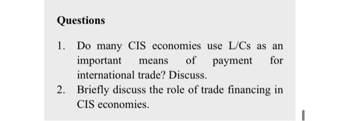 Solved International Trade Closing Cases and Discussions 1. | Chegg.com