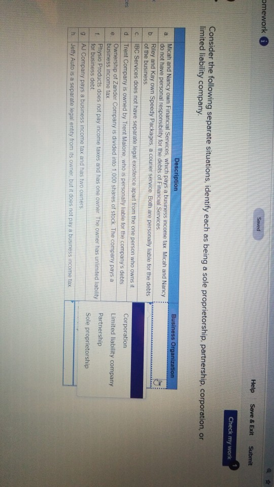 Solved mework Saved Help Save & Exit Submit Check my work | Chegg.com Solved mework Saved Help Save & Exit Submit Check my work | Chegg.com