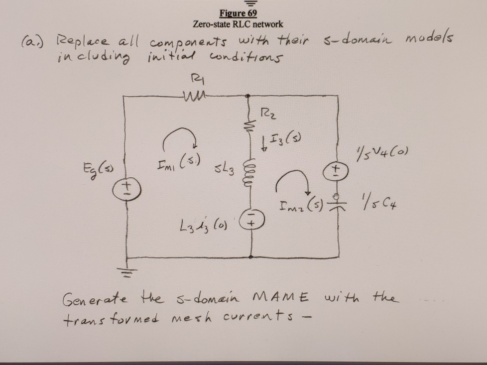 Solved 69. The zero-state network shown in Figure 69 is | Chegg.com