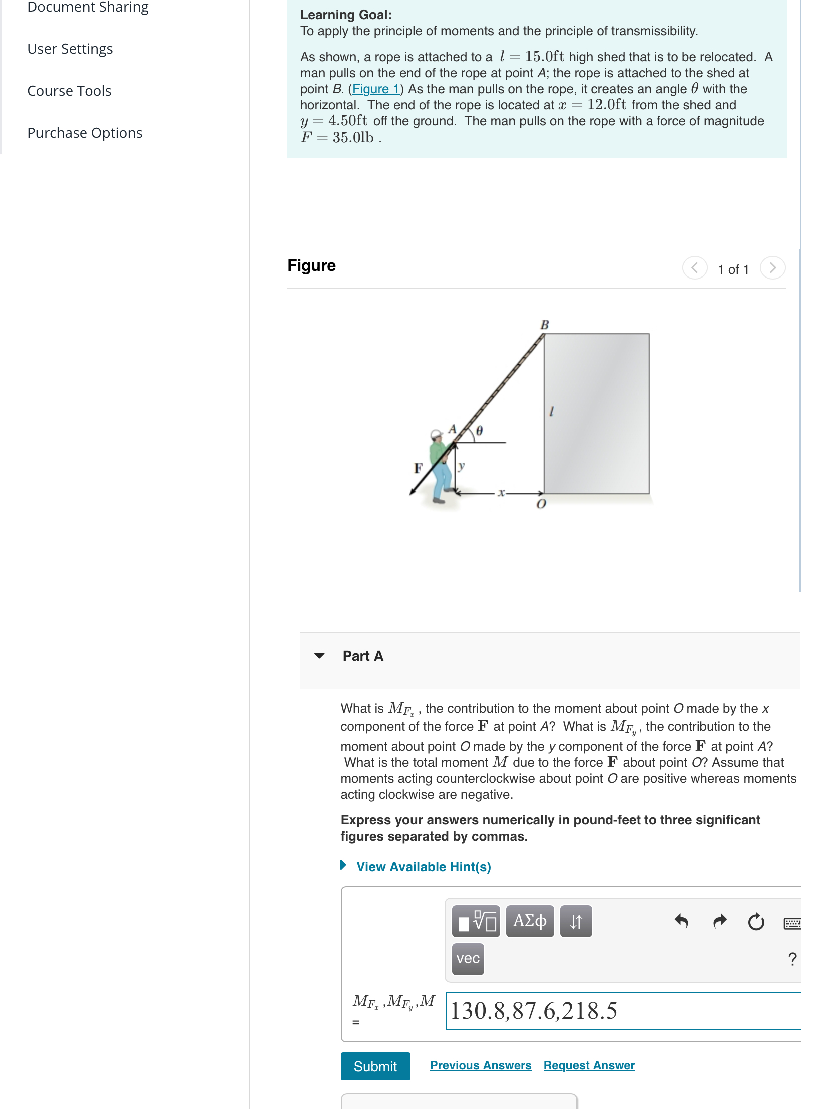 Solved Document SharingUser SettingsCourse ToolsPurchase | Chegg.com