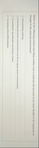 Solved Which of the following actions most likely enables | Chegg.com