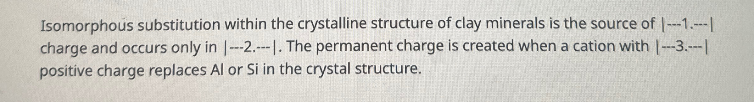 Solved Isomorphous substitution within the crystalline | Chegg.com