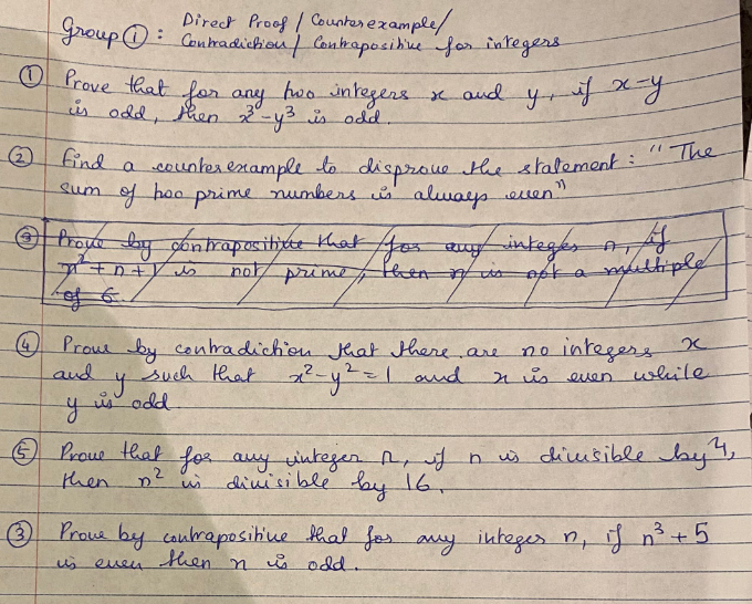 Solved Group (1): Direct Proof / ﻿Counterexample/(1) ﻿Prove | Chegg.com