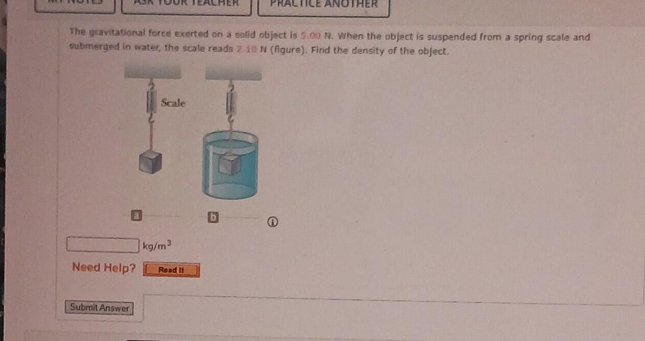 Solved The gravitational force exerted on a solid object is | Chegg.com
