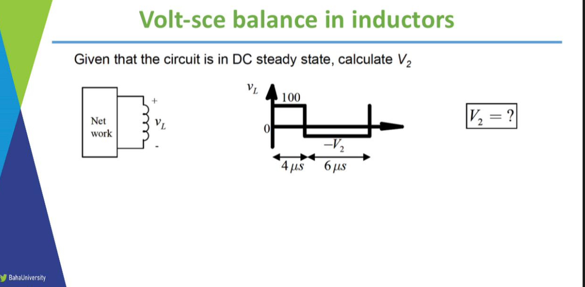Solved Volt-sce balance in inductorsGiven that the circuit | Chegg.com