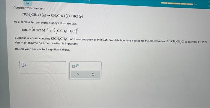 Solved Consider this reaction: | Chegg.com